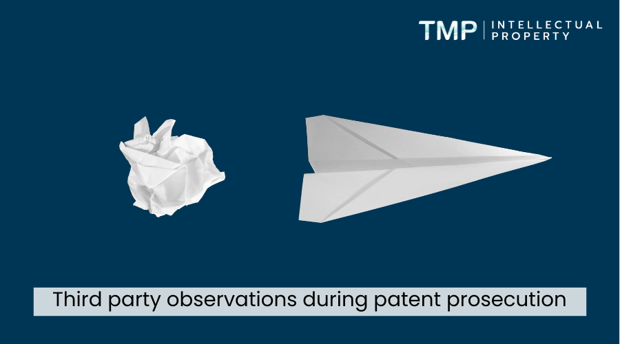 Third party observations during patent prosecution in Thailand - TMP Intellectual Property
